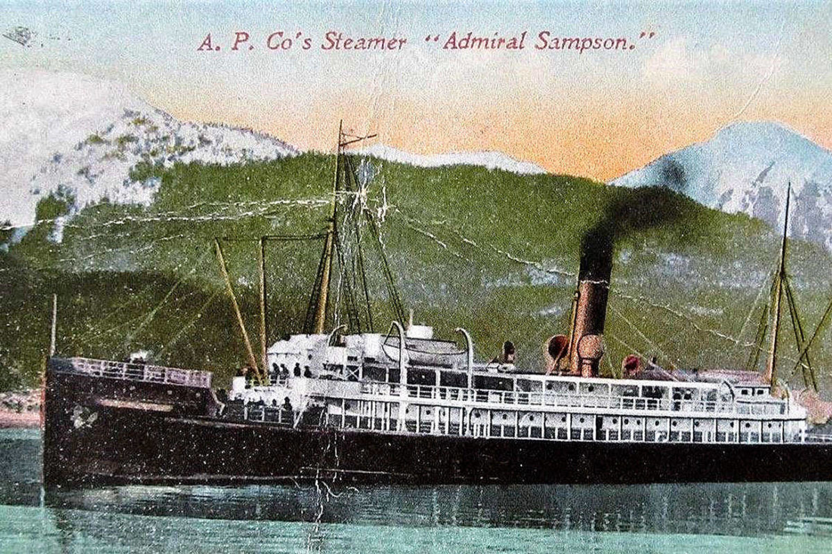 Looking back: The wreck of the SS Admiral Sampson off Point No Point ...