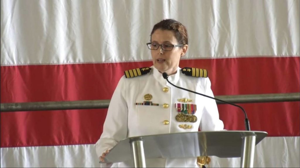 New shipyard commander makes history as first woman to hold the job in ...