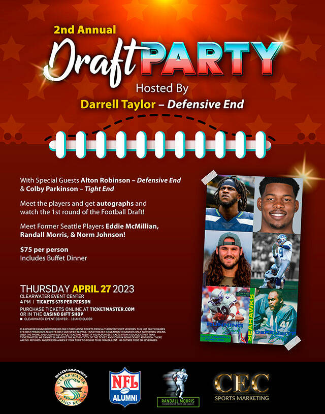 Seahawks to hold draft party at Clearwater Casino | Kitsap Daily News
